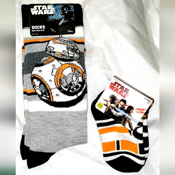 Disney / Planet Sox | Other | New 2pair Star Wars Bb8 Socks Planet Sox ...